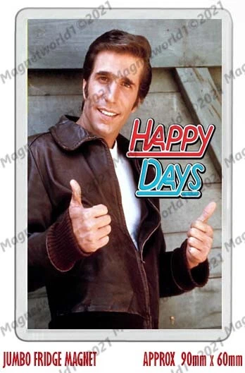 RETRO TV NOSTALGIA - The Fonz - Happy Days New Jumbo Fridge Magnet Or ...