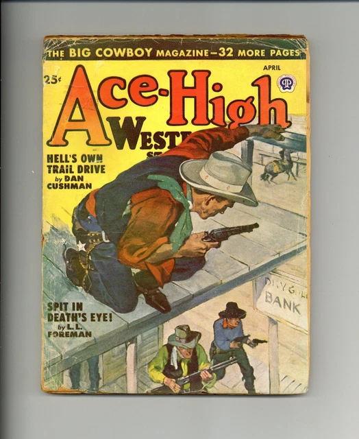 ACE-HIGH WESTERN STORIES Apr 1948 Vol. 18 #3 GD Low Grade £2.40 ...