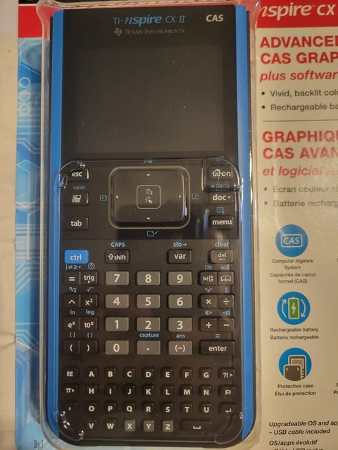 NEW TEXAS INSTRUMENTS TI-NSPIRE CX II CAS Graphing Calculator School ...