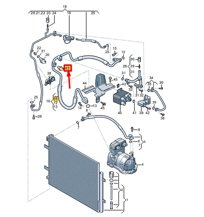 AUDI Q4 E-TRON Air Conditioner Pressure Sensor 4M0959603F NEW GENUINE £ ...