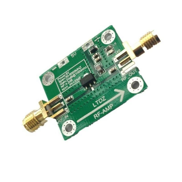 CARTE AMPLIFICATEUR RF 5 V 50M-6000 MHz module circuit émetteur SBB5089 ...