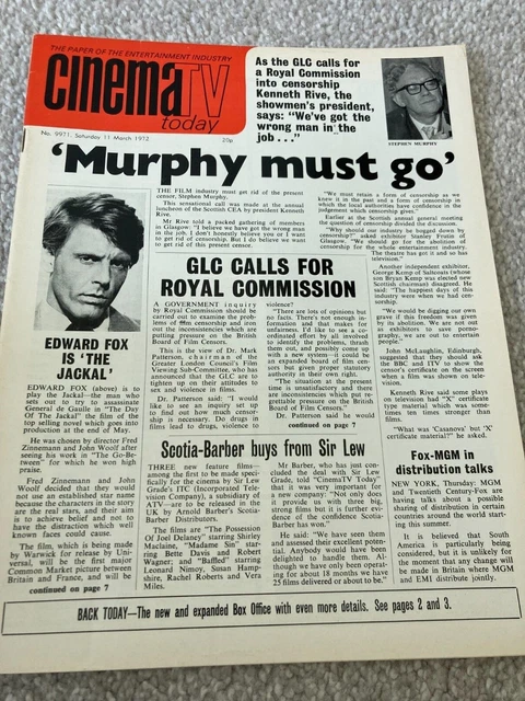 CINÉMA TV TODAY Ann-Margret, Judy Geeson, Tony Bennett, Carol Channing ...