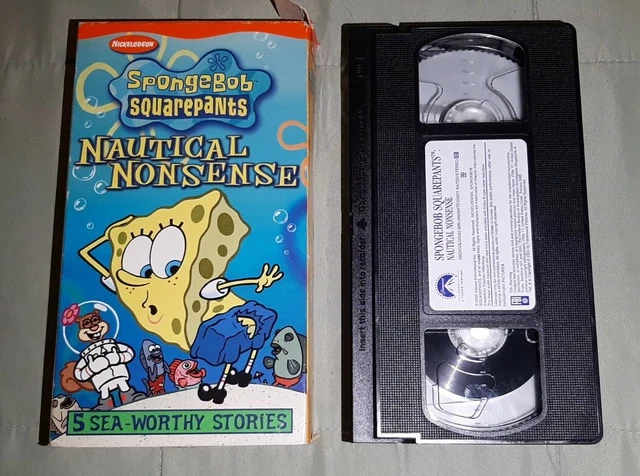 SPONGEBOB SQUAREPANTS NAUTICAL Nonsense Vhs Tape Nickelodeon * EUR 6,44 ...