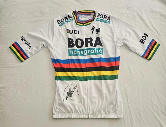 PETER SAGAN SIGNED 2018 World Champion Bora-Hansgrohe cycling jersey ...