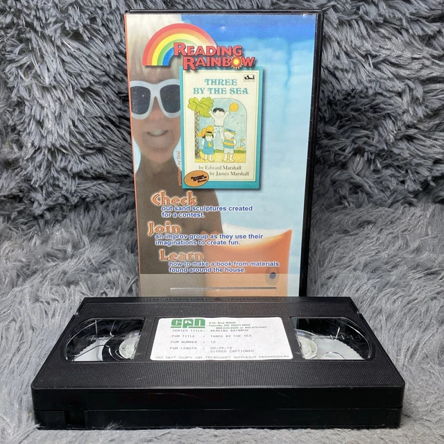 READING RAINBOW: THREE By The Sea VHS Tape LeVar Burton PBS Kids ...