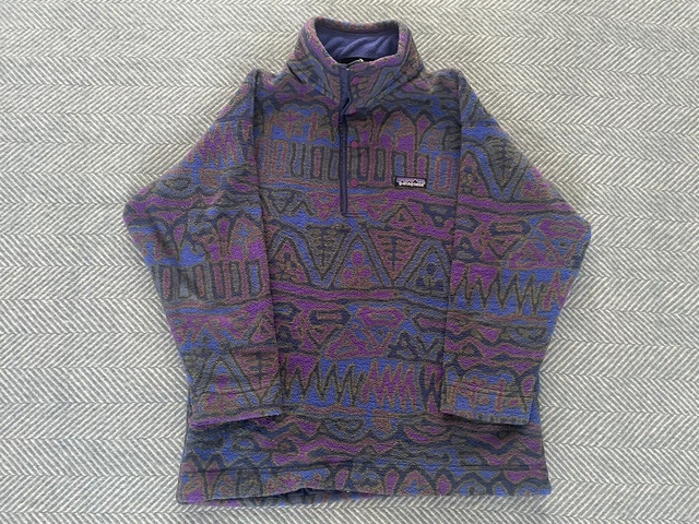 1998 VINTAGE PATAGONIA Switchback: Tom Hanks Castaway Snap T Synchilla ...