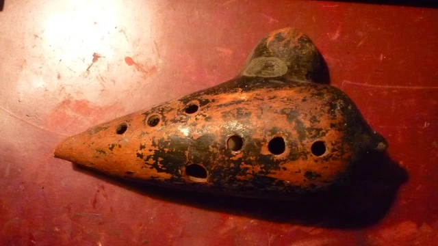 RARE ANCIEN OCARINA giuseppe donati instrument musique en terre cuite ...