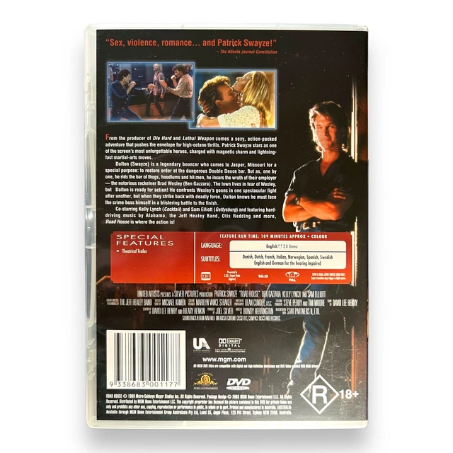 ROAD HOUSE DVD 1989 R4 Patrick Swayze Action Movie 80s Classic Martial ...