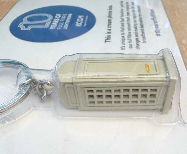 CREAM TELEPHONE BOX - Kingston upon Hull - Keyring - KCOM £9.90 ...