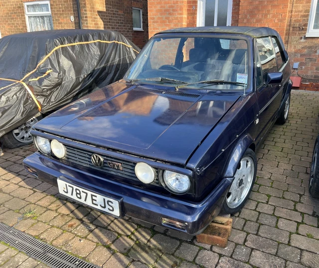 VW GOLF MK1 GTI Convertible Blue Rivage 1992 Barn Find Project £3,499. ...