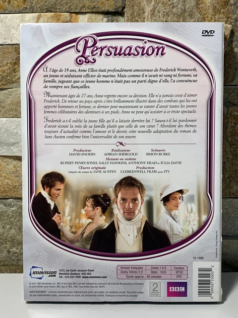 BBC PERSUASION DVD Jane Austen Adaptation Region 2 French English 2 ...