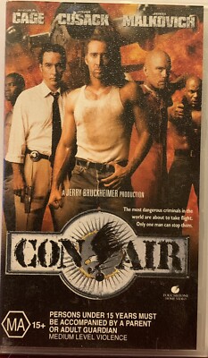 CONAIR VHS NICHOLAS Cage John Cusack John Malkovich 1997 Action ...