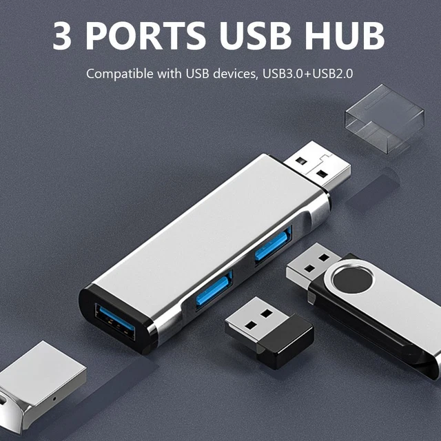 SPEED ADAPTER 3 Ports Data Transfer USB Expander OTG USB 3.0 Hub For ...