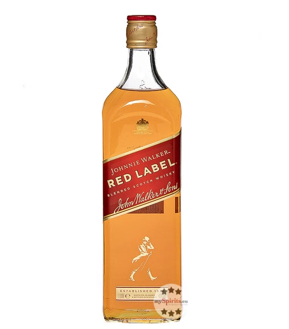 JOHNNIE WALKER RED Label Blended Scotch Whisky / 40 % vol. / 1,0 Liter ...