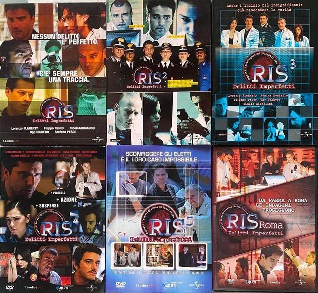 RIS DELITTI IMPERFETTI SET 6 BOX DVD Serie TV Completa + RIS ROMA ...