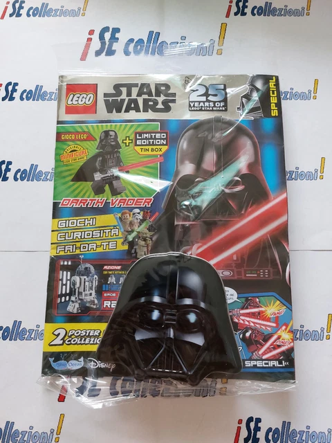LEGO MAGAZINE STAR Wars 25th anniversary Helmet Tin box Darth Vader ...