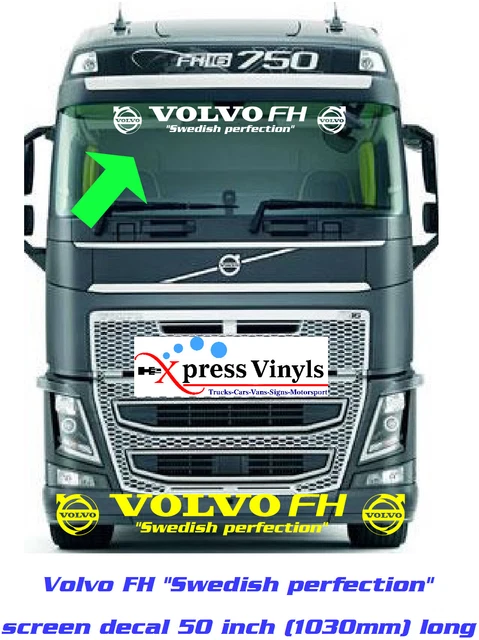 VOLVO FH WINDSCREEN decal "Swedish perfection". volvo truck sticker ...