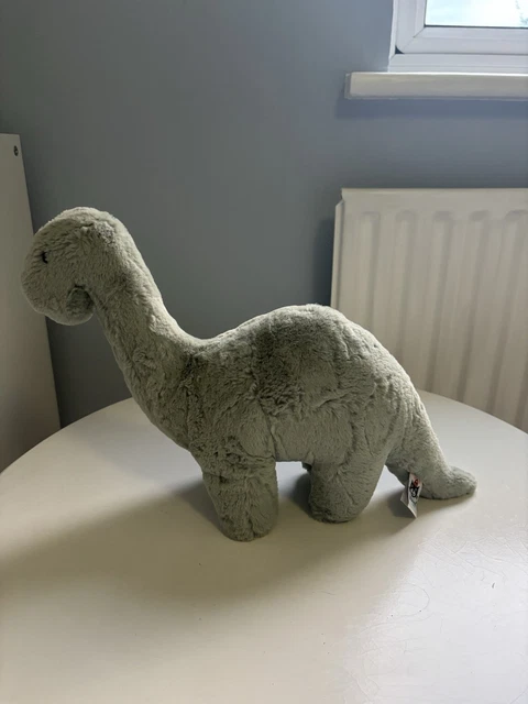 JELLYCAT BRONTOSAURUS SOFT Toy Medium Fossily Green Dinosaur £44.38 ...