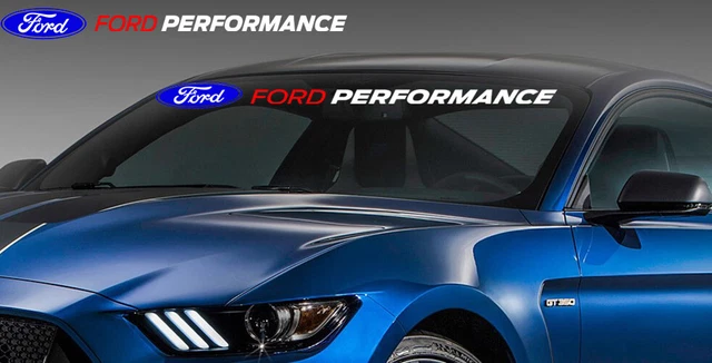 FORD PERFORMANCE VINYL Decal Emblem Front Windshield Mustang Shelby ...