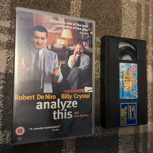 ANALYZE THIS VHS Big box Ex Rental blockbuster rae £4.00 - PicClick UK