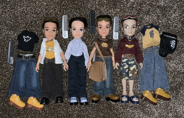BRATZ BOYZ DOLL Bundle Cade Eitan Koby Formal Funk Step Off Funk Out ...