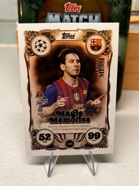 TOPPS MATCH ATTAX 2025/26 2026 Lionel Messi Barcelona Magic Memories ...