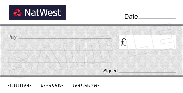 GIANT NATWEST BANK Cheque for Charity / Presentation / Fundraising ...