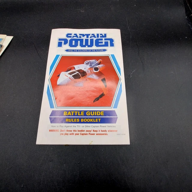 1987 VINTAGE MATTEL Captain Power Battle Guide Rules Booklet ...