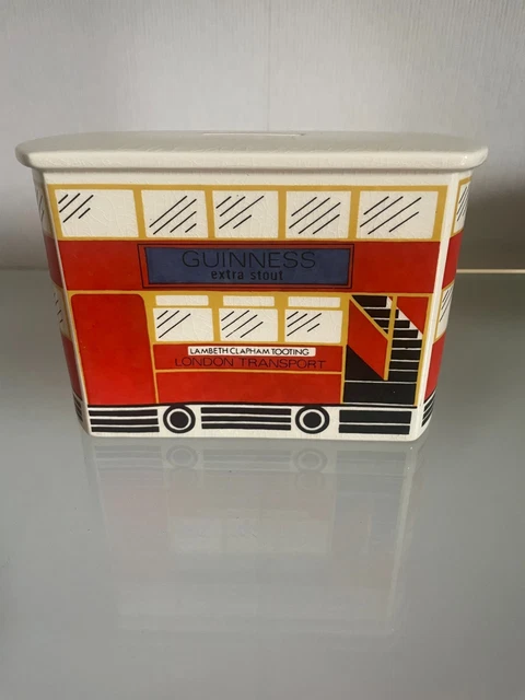 CARLTON WARE VINTAGE London Transport bus money box. Guinness ...
