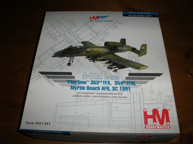 HOBBY MASTER HA1301 1/72 A-10A Thunderbolt "Playtime" Usaf Desert Storm ...