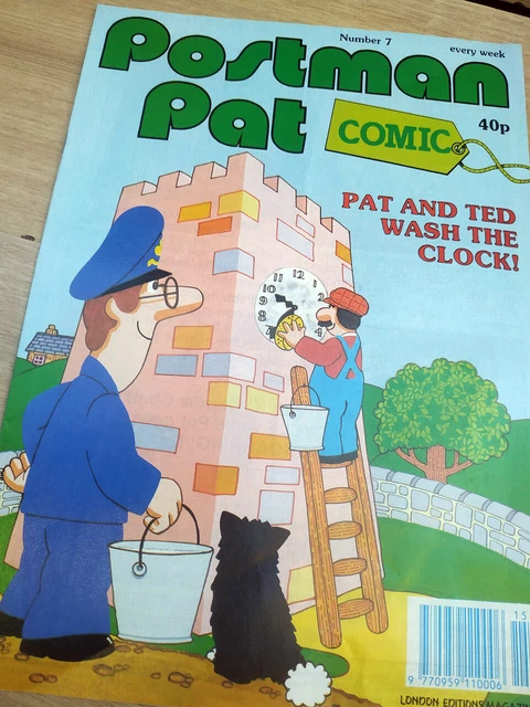 VINTAGE RETRO POSTMAN Pat Weekly Comic Issue 7 1990 Pat n Ted Wash the ...
