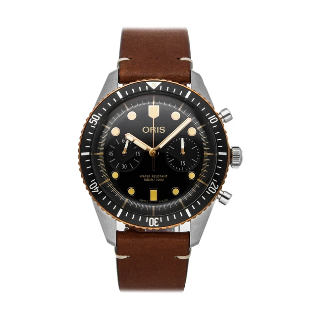 ORIS DIVERS SIXTY-FIVE Chrono Acier Bronze Mens Auto 01 771 7744 4354-07 5 21 45 EUR 2.391,91 ...
