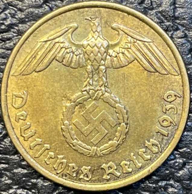 1939 A Nazi Germany Third Reich 5 Reichspfennig Nazi Swastika Coin Wwii £658 Picclick Uk