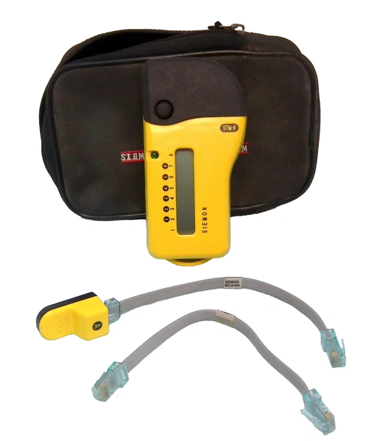 SIEMON STM-8 CABLING System Network Cable Tester With Case & Cables ...
