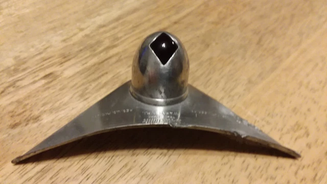 VINTAGE &DETECTALITE& VISOR Harley GLASS JEWEL Headlight Knucklehead ...