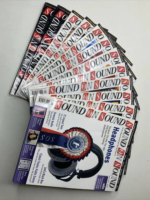 12 X SOUND On Sound - Music Recording Magazines Full Year January ...