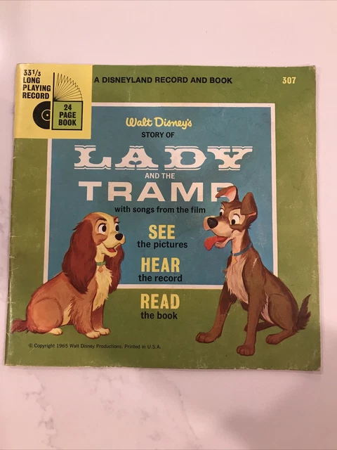 WALT DISNEY LADY And Tramp Read Along Book Only $4.00 - PicClick CA
