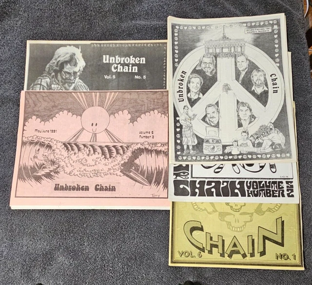GRATEFUL DEAD - Unbroken Chain Magazines 5 Issues - 1990 & 1991 £19.61 ...