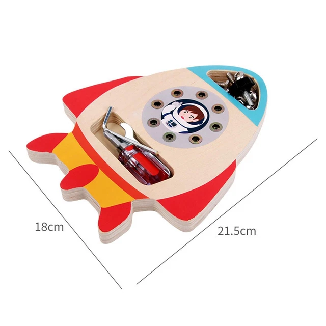 ROCKET SHAPED SCREWDRIVER Board Set Screw Building Construction Set ...