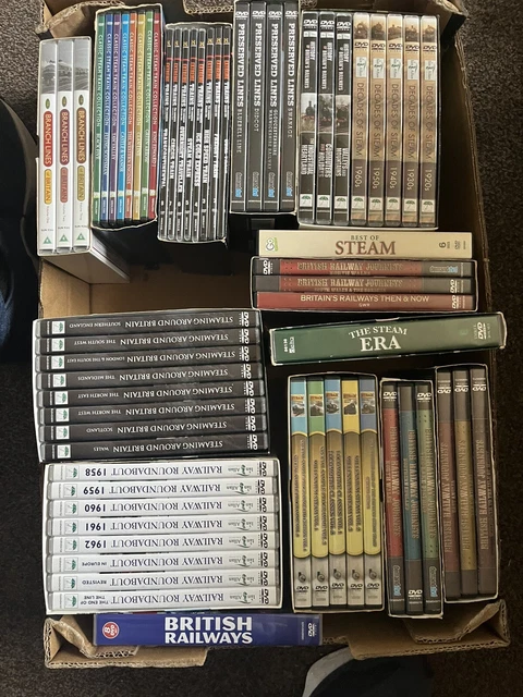 TRAINS DVD JOBLOT - Steam Locos Railways Express GB, 15 Box Sets, 70 ...