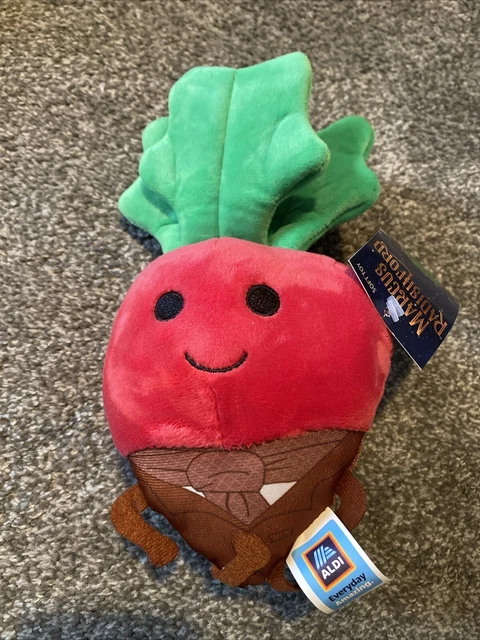 ALDI MARCUS RADISHFORD Radish Soft Toy 9” Xmas 2021 Kevin the Carrot ...