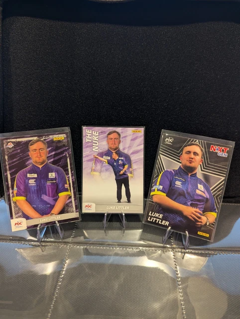 2025 3X LUKE Littler Panini Darts Card The Nuke Bundle PDC World ...