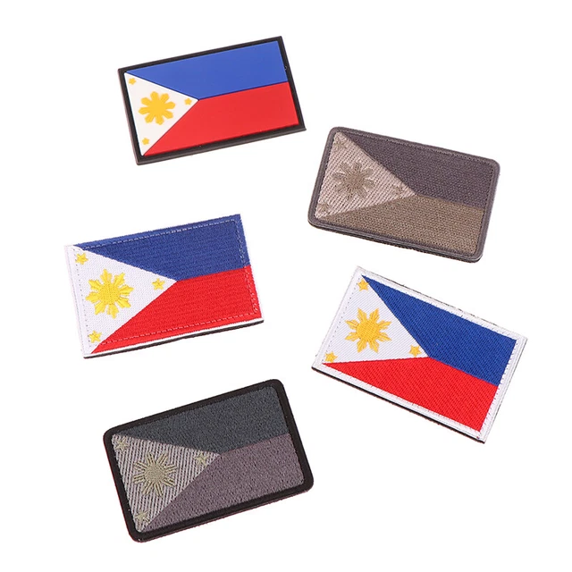 PHILIPPINE PATCH INTERNATIONAL Country Flag Badges Embroidery Tactical ...
