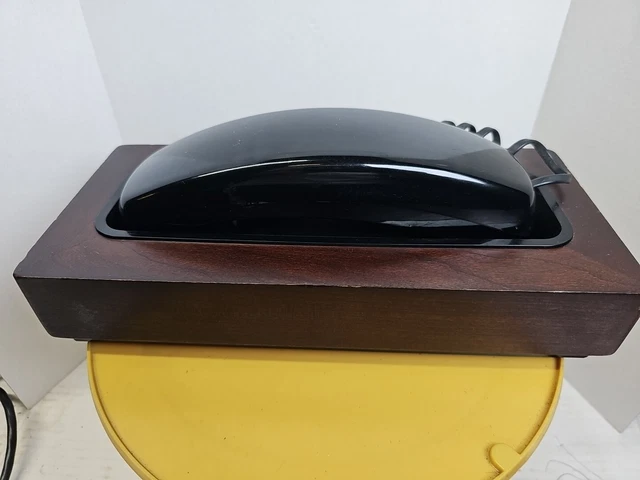VINTAGE WESTERN ELECTRIC Executive Desk Telephone Wood Box Touch-Tone ...