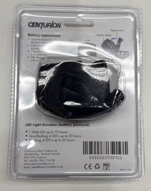 CENTURION S32FMHL HELMET LED Light ( New Manufacture sealed ) £25.00 ...