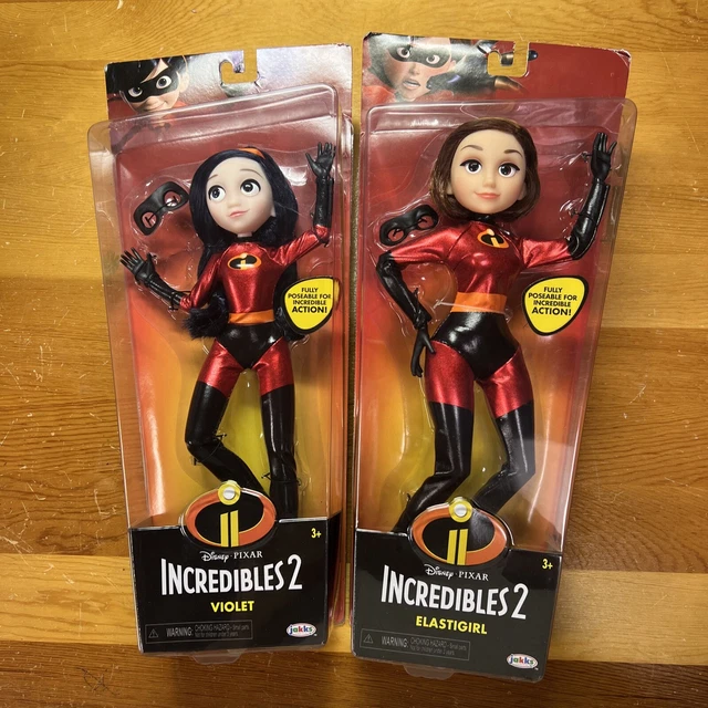 Disney Pixar 2018 Incredibles 2 Movie Elastigirl And Violet Poseable