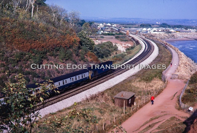 ORIGINAL RAILWAY SLIDE: Class 50 Diesel 50020 at Dawlish Warren 1979 P ...