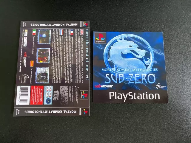 MORTAL KOMBAT MYTHOLOGIES Sub-Zero Sub Zero PlayStation PS1 Covers ...