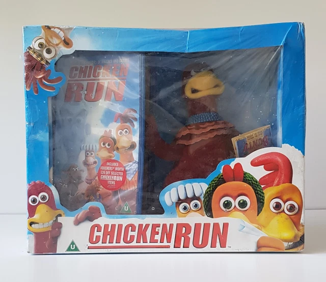 VINTAGE CHICKEN RUN Bunty Soft Plush Toy & VHS Boxset New Sealed 2000 ...