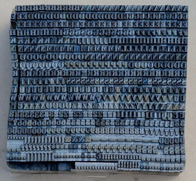 POLICE DE CARACTÈRES LICHTE BODONI plomb lettres typographie imprimerie ...